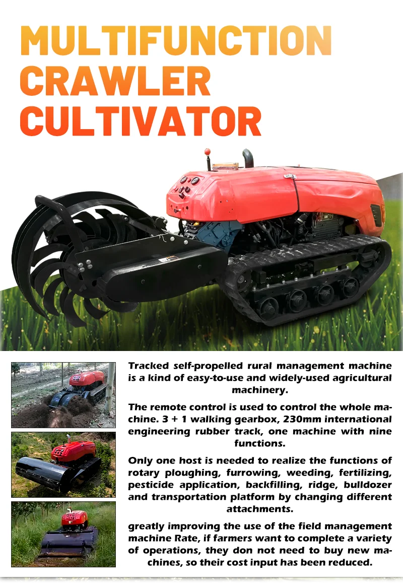 Factory Remote Control Agriculture Equipment Farm Machinery Plow - Buy ...