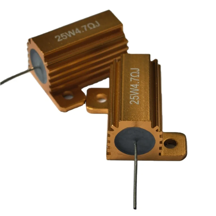50w Gold Aluminum High Power Resistor Housed Wirewound Resistor Used In ...
