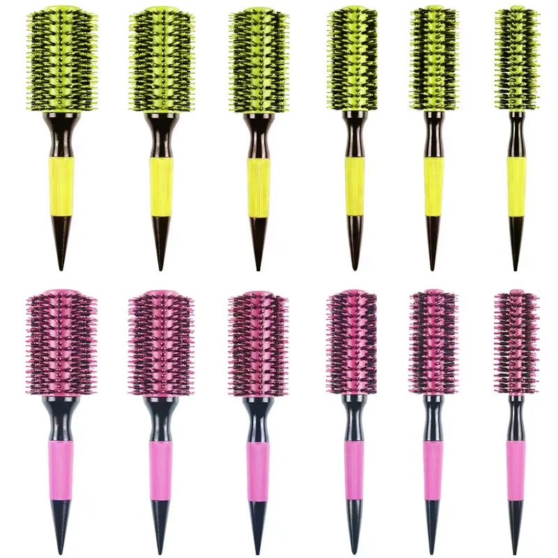 6 Sizes Professional Salon Styling Tools Round Hair Comb Ceramic Lron ...