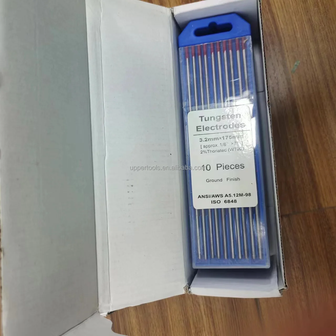WT20 Tungsten Electrodes for TIG Welding - Red Tip 2% Thoriated 2.4mm*175mm