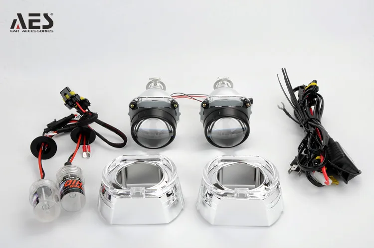 AES Hid Bixenon Projector 3.0" Xenon Kit H1 Bulbs for BMW E36