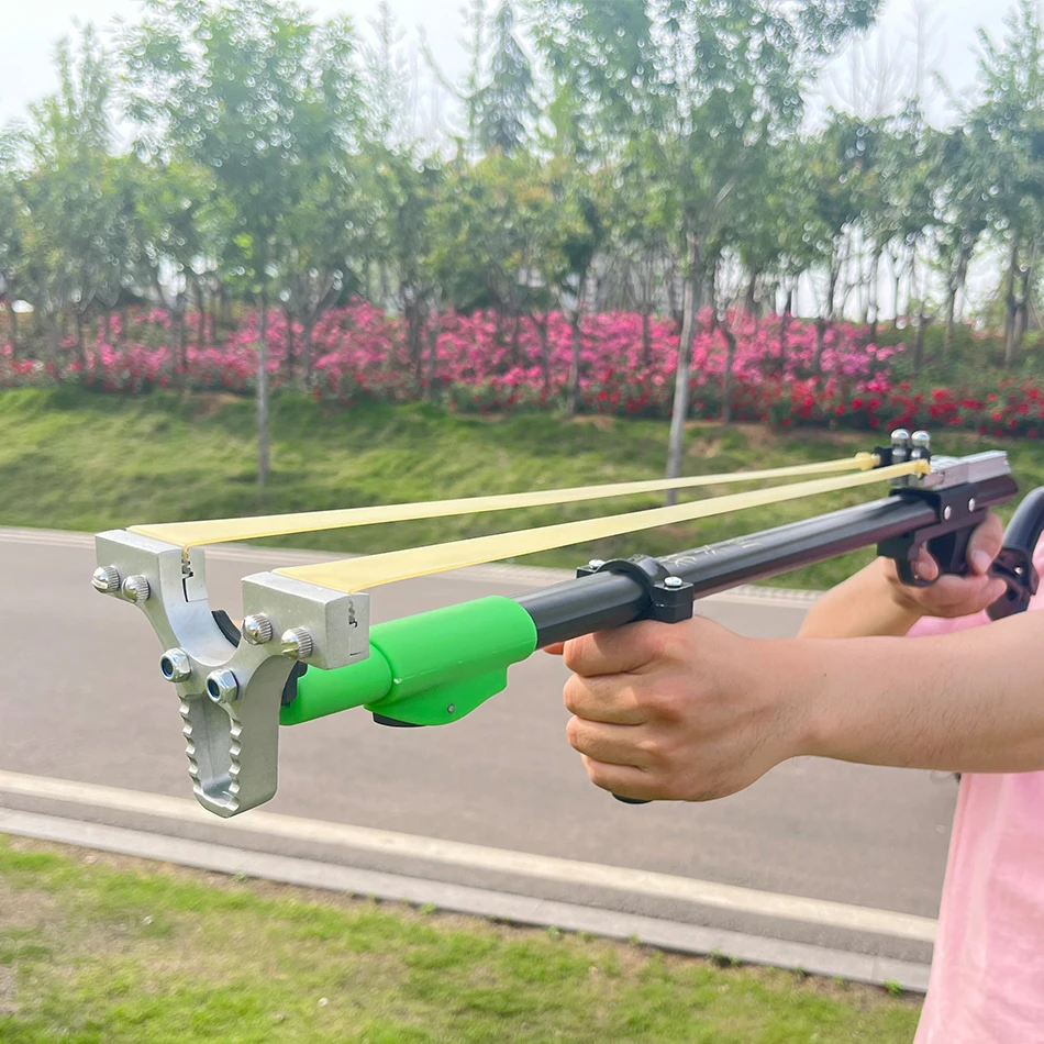 Red/Green Laser Shooting Slingshot Set - Foldable Outdoor Hunting Tool ...