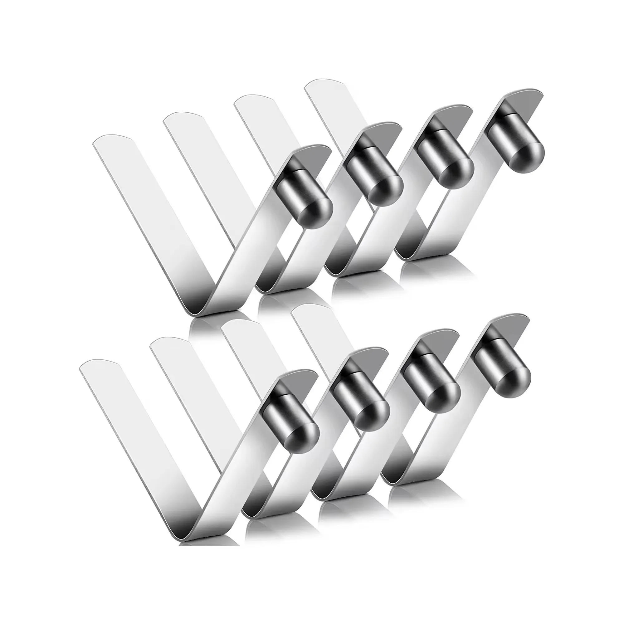 V Shape Tent Pole Push Button Spring Clips Hollow Style Stainless Steel ...