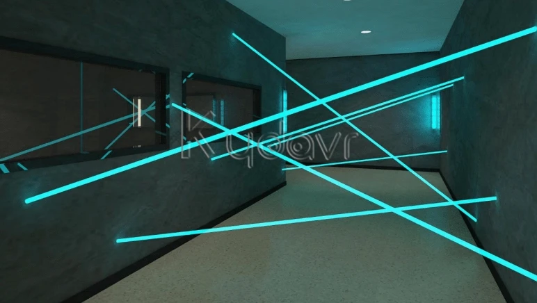 Indoor Escape Activate Push Infrared Ray Game Pipes Arena Interactive ...