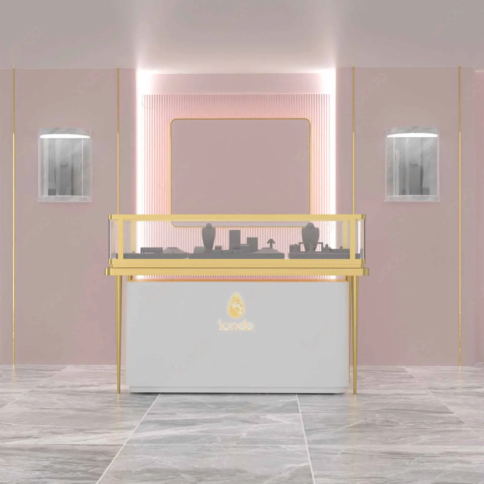 Luxury Jewellery Shop Counter Furniture Design Jewelry Display Showcase ...
