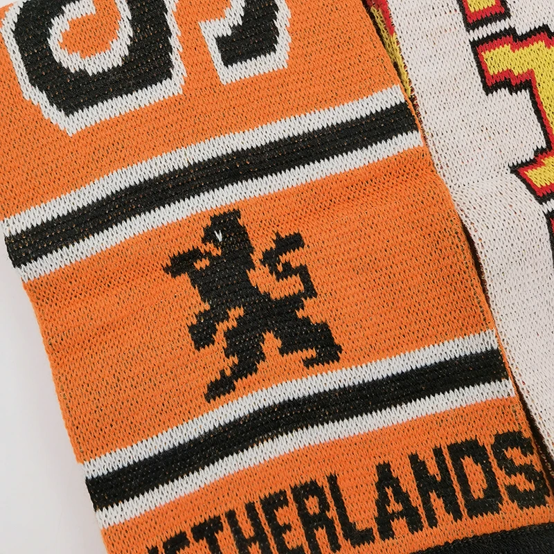 Custom Jacquard Woven Acrylic Soccer Scarf for Netherlands & Germany ...