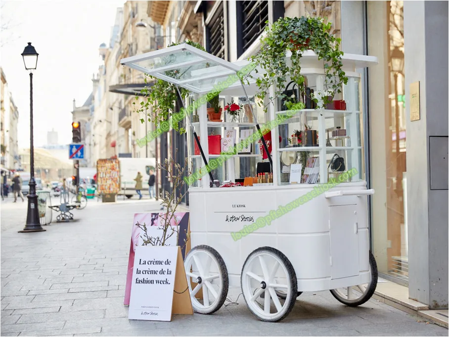 Elegant Perfume Kiosk Design - Perfect for Retail Carts