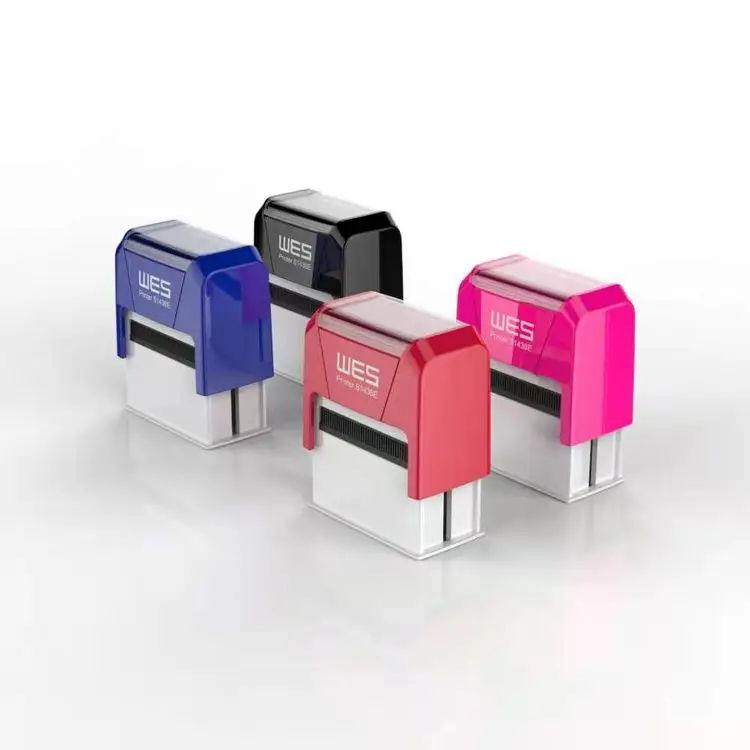 S-1436E WES Logo Self-Inking Stamp - Eco-Friendly Office Supplies