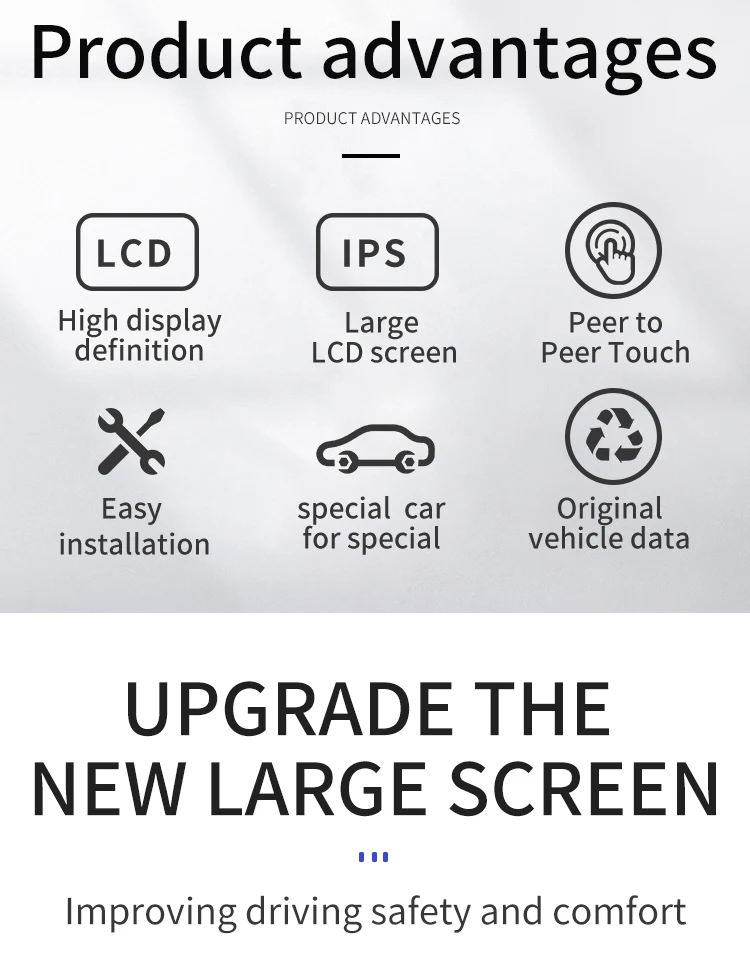 Benzz S-Class W221 W222 Full LCD Dual Connected Panoramic Large Screen ...