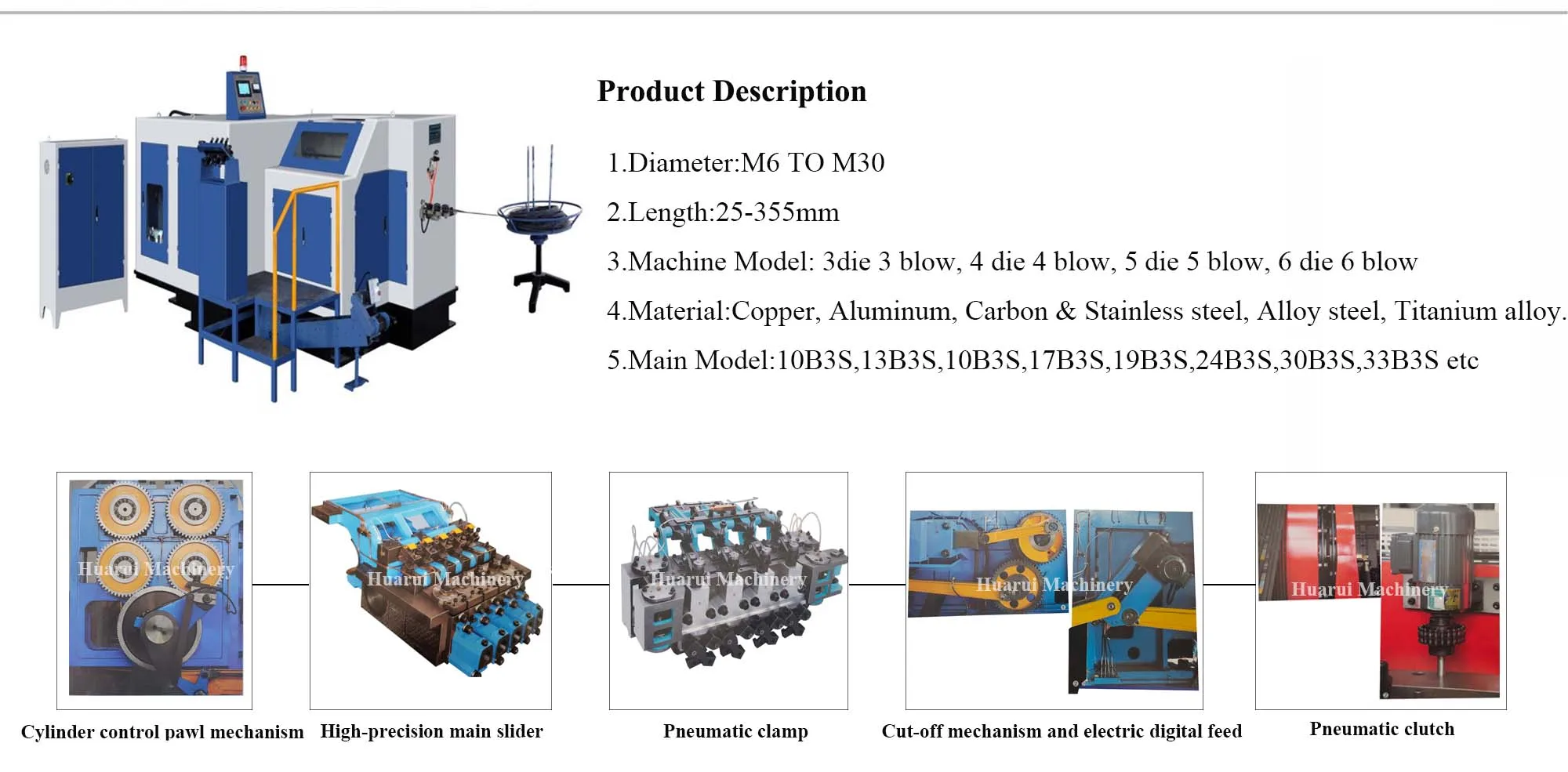 Multi-station Fastener Machine - High Precision Bolt Maker
