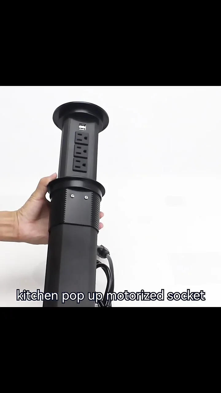 New Auto Lift Multi Power Socket Pop Up Wireless Desktop Universal ...