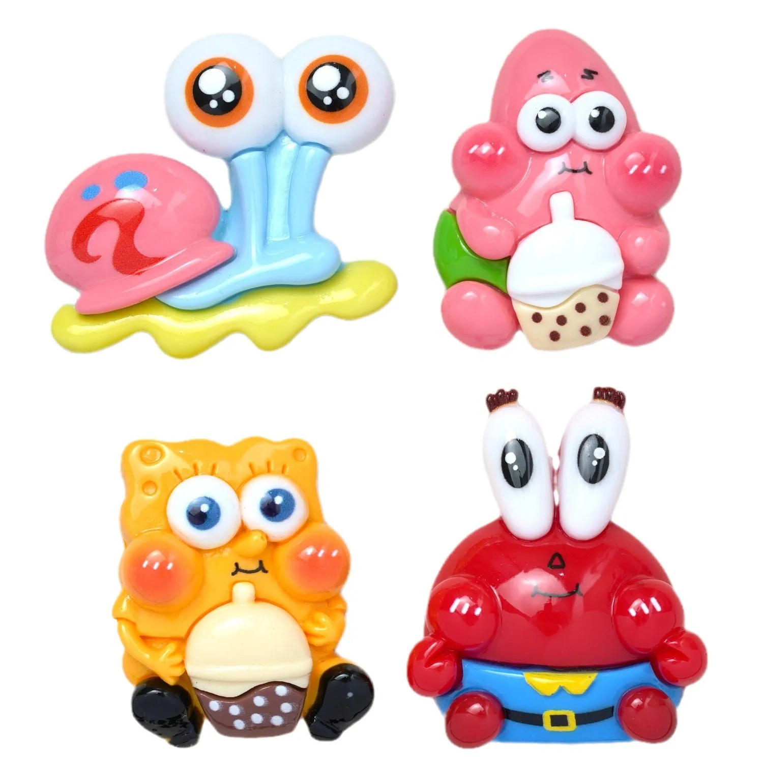 Large cartoon spongebob squarepants flatback resin charms cabochons for ...