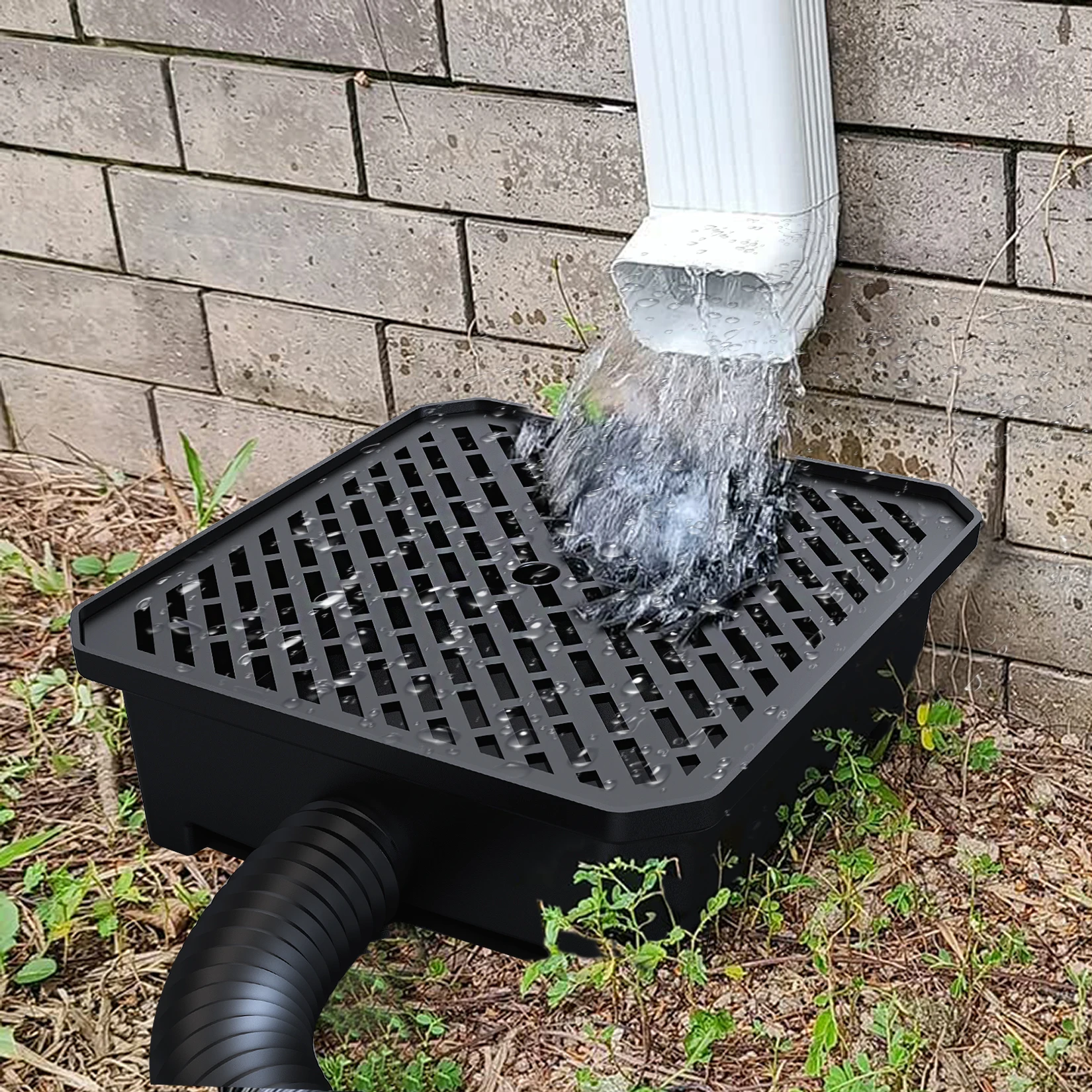 Catch Basin Gutter Downspout Rainwater Diverter No-Dig Downspout ...