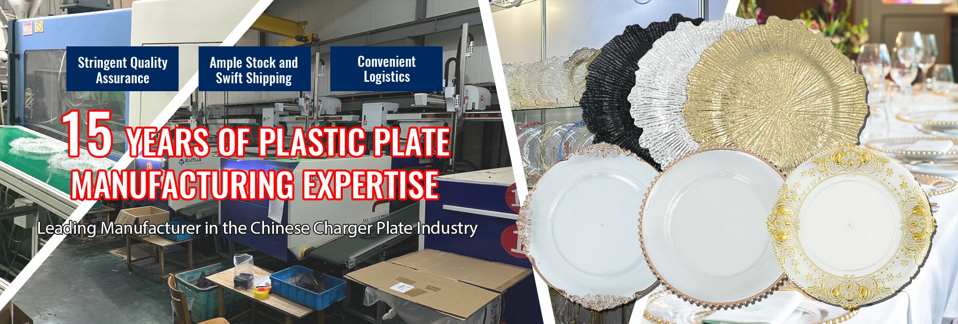 Wholesale 13inch Clear Acrylic Gold Rim Charger Plate Wedding Decorative Dinner Plate Ins Silver
