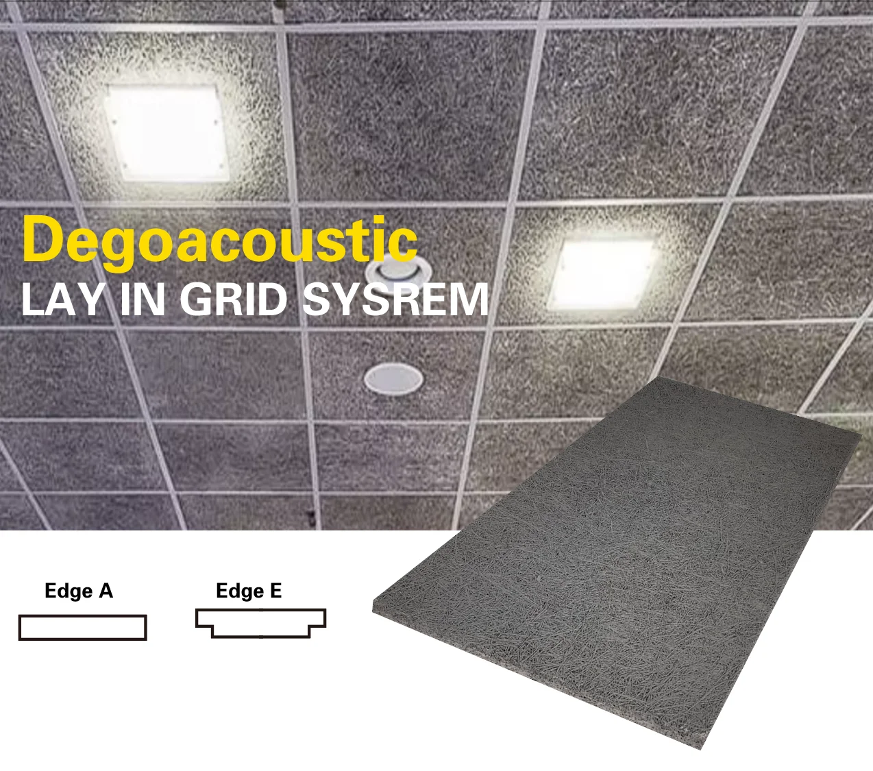 Tegular Edge Wood Wool Ceiling Panels Manufacturer Harmonize With ...