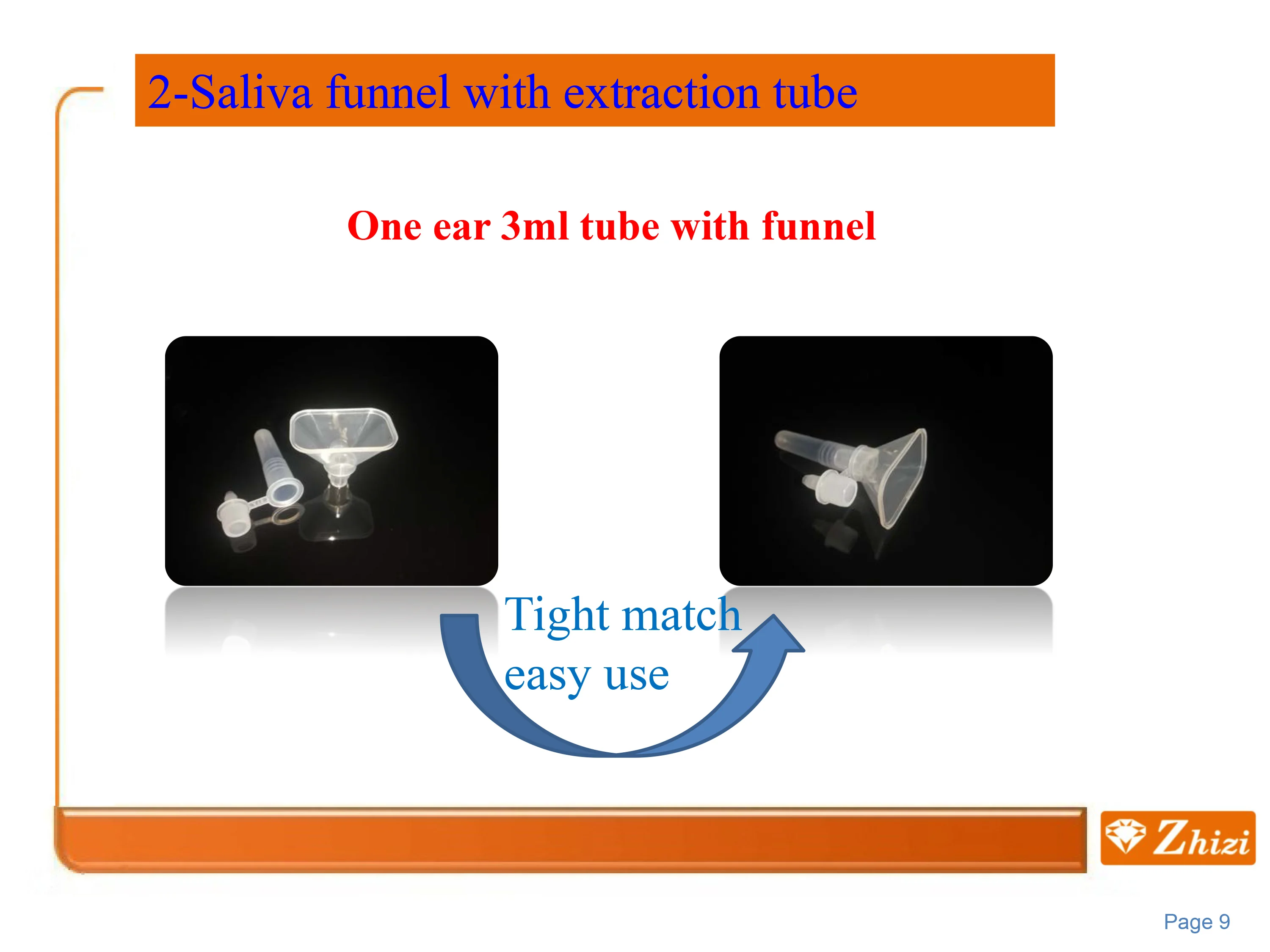 Factory Direct Sale Plastic Saliva Funnel Rapid Test Saliva Collection ...