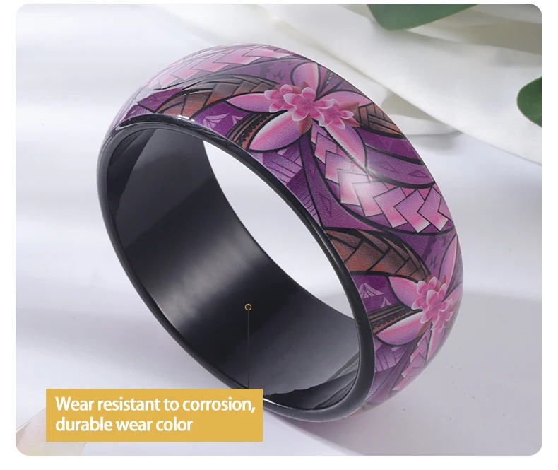 Cring CoCo Red Plumeria rubra Samoan Tribal Bracelets Women Wholesale ...