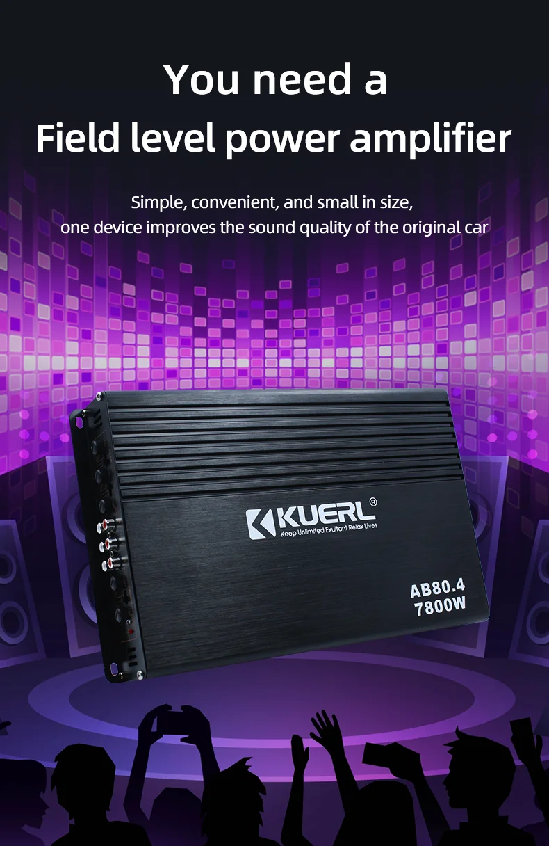 4 Channel Car Amplifier - Powerful 12V Audio Solution