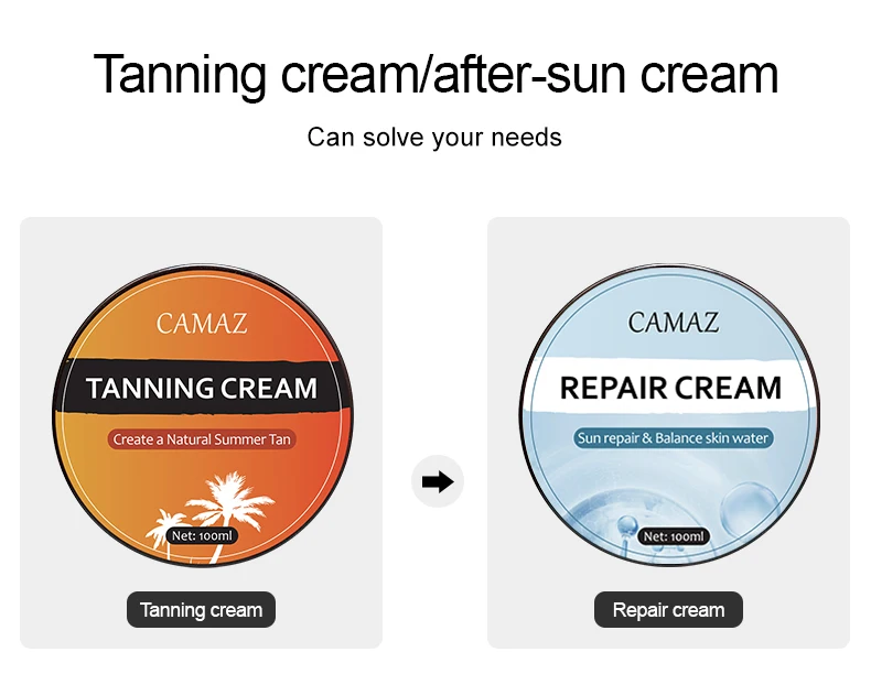 100ml Private Label Custom Logo Natural Accelerate Sun Self-tanning Gel ...