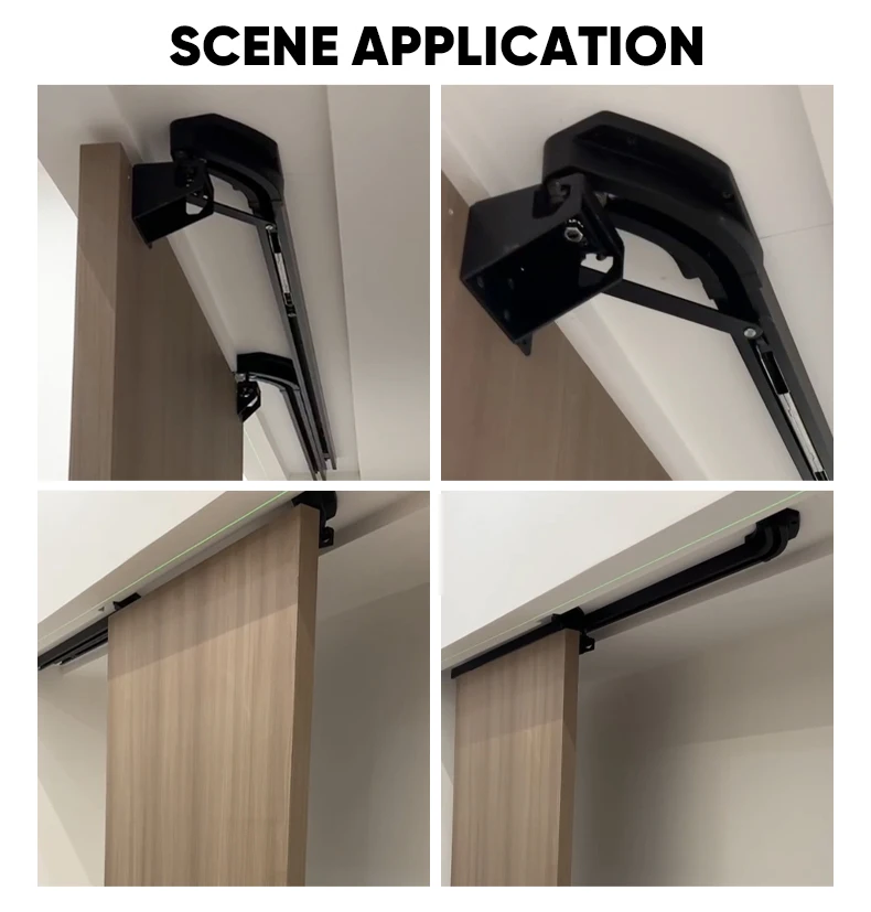 Temax Flush Wooden Sliding Door System - Concealed Track, Double Soft ...