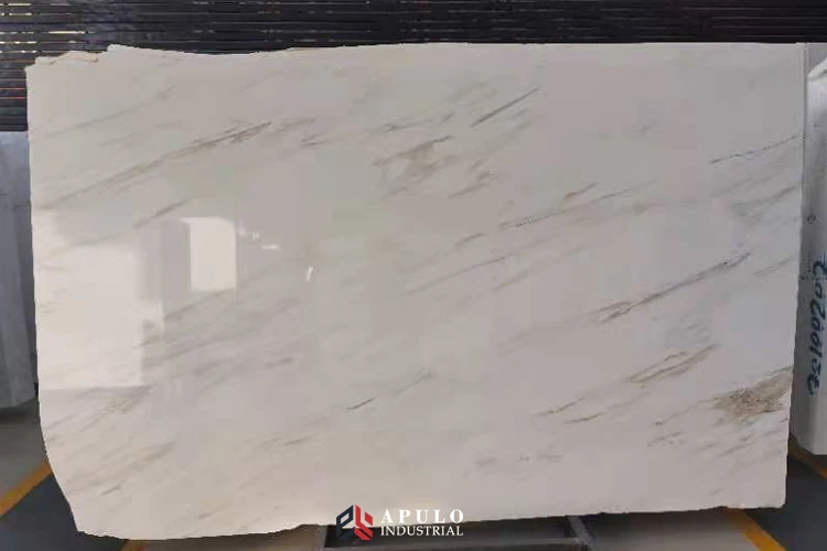 Venus White Marble Carrara Calacatta Gold Natural Stone Big Slab Tiles Marbles Floors Stair Wall ...