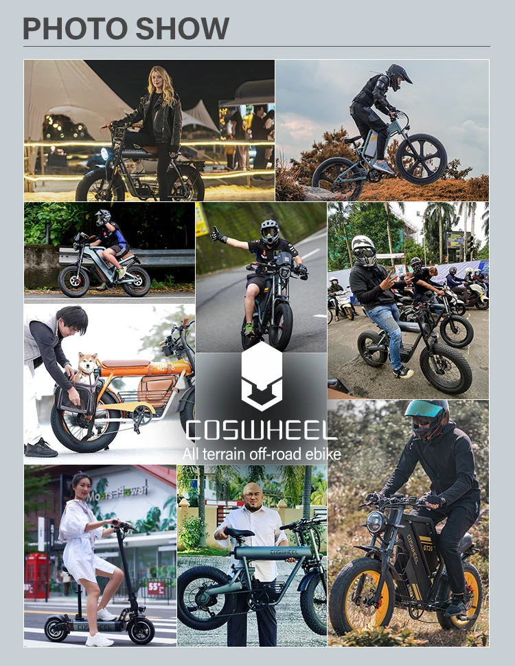 Coswheel E-bike 1000w 48v Sidecar Wholesaler Ct20 X20 36v Lithium Battery Ebike Electric Bike ...