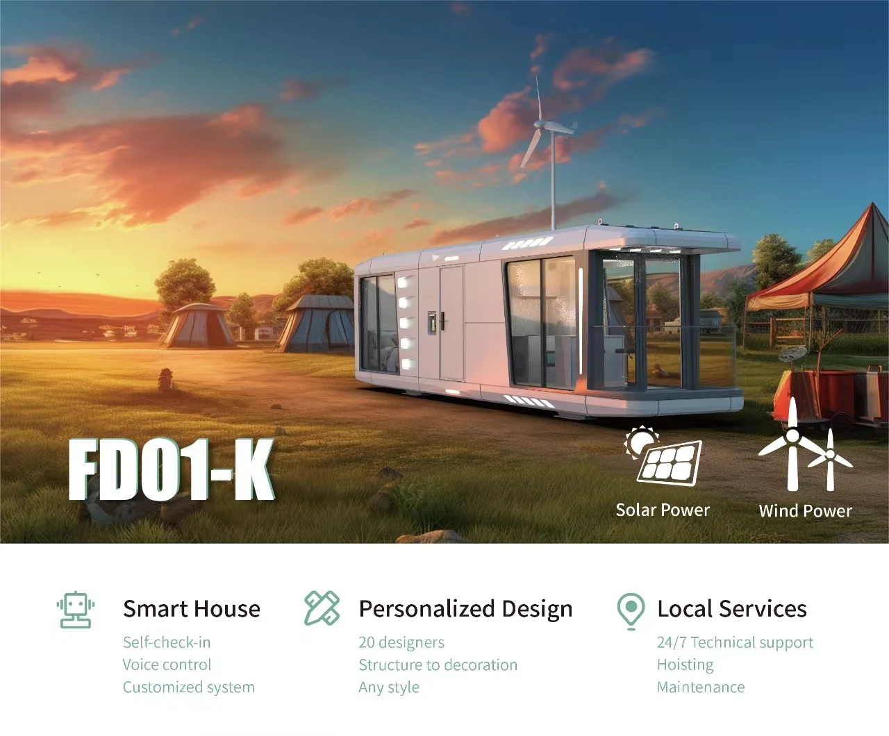 Modular Prefabricated House Commercial Aluminum Alloy Space Capsule ...