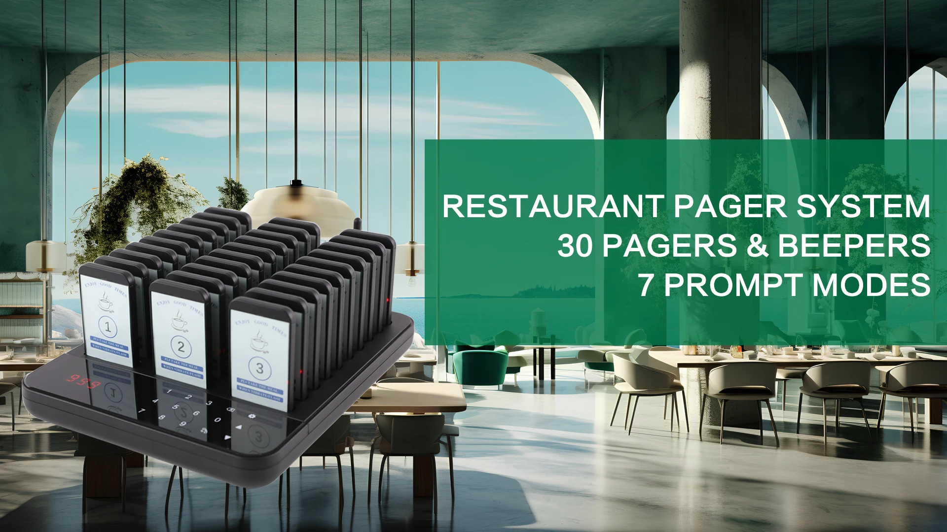Wirelesslinkx Wireless Restaurant Pager System Queue Paging Calling ...