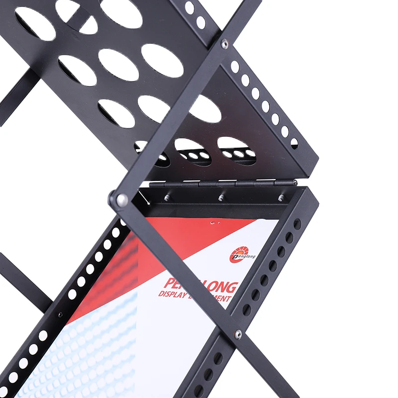 Black Metal Foldable Iron Rotating Portable Catalog Holder A4 Size ...