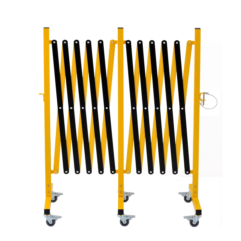 500cm Crowd Control Movable Folding Steel Fence Barrier Accordion ...