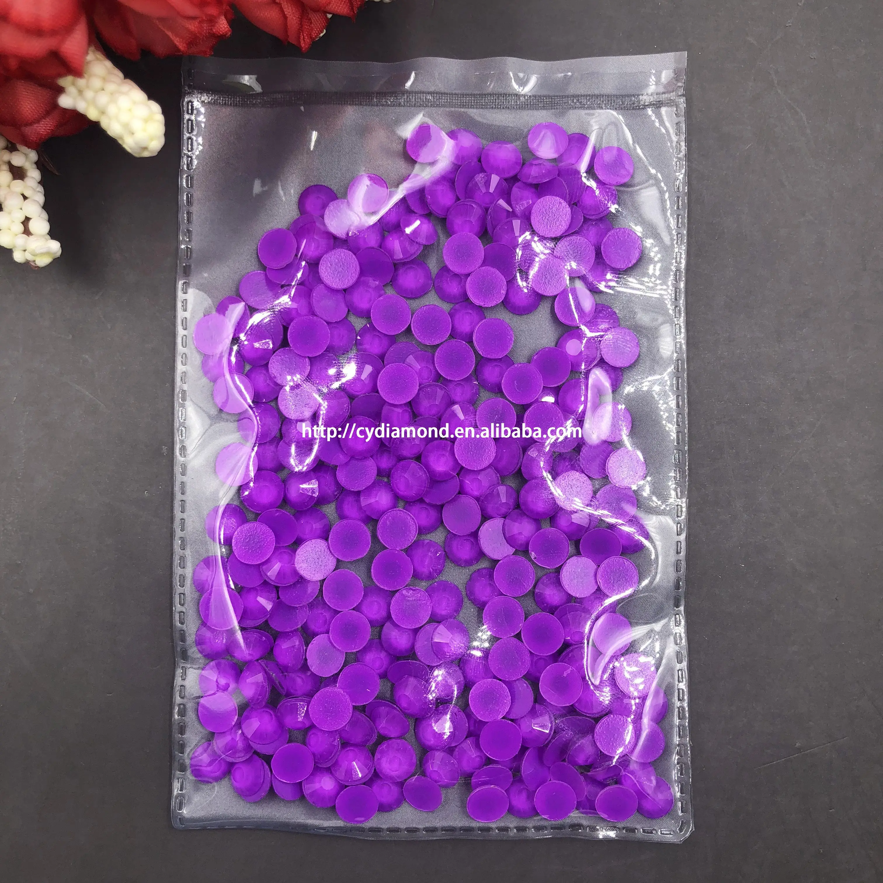 C&y Crystal Diamonds Nail Stones Bulk Ab Non Hotfix Purple Neon ...