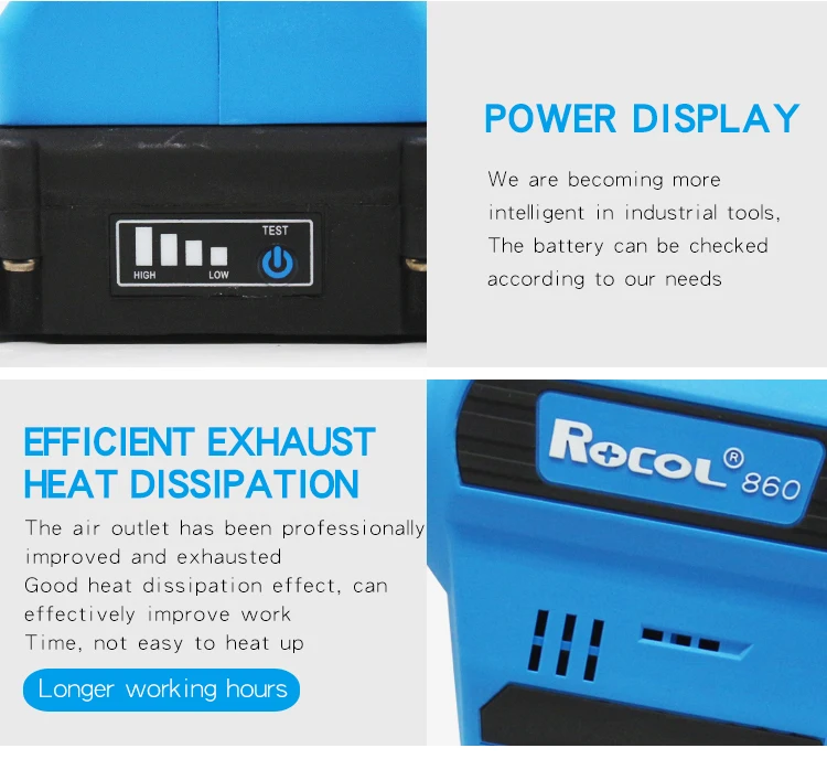 Hot Rl-860 Lithium Battery Rivet Nut Gun 1h Quick Charge Efficient ...