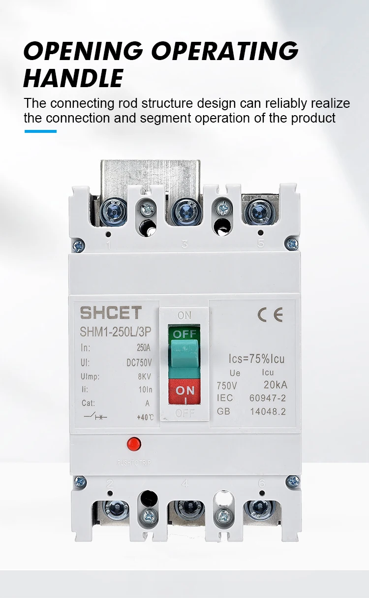 Oem Odm Solar Pv 3p Mccb Dc 1000v 1500v 150 Amp 250amp 800a 1000 Amp 1250 Amps Molded Case ...