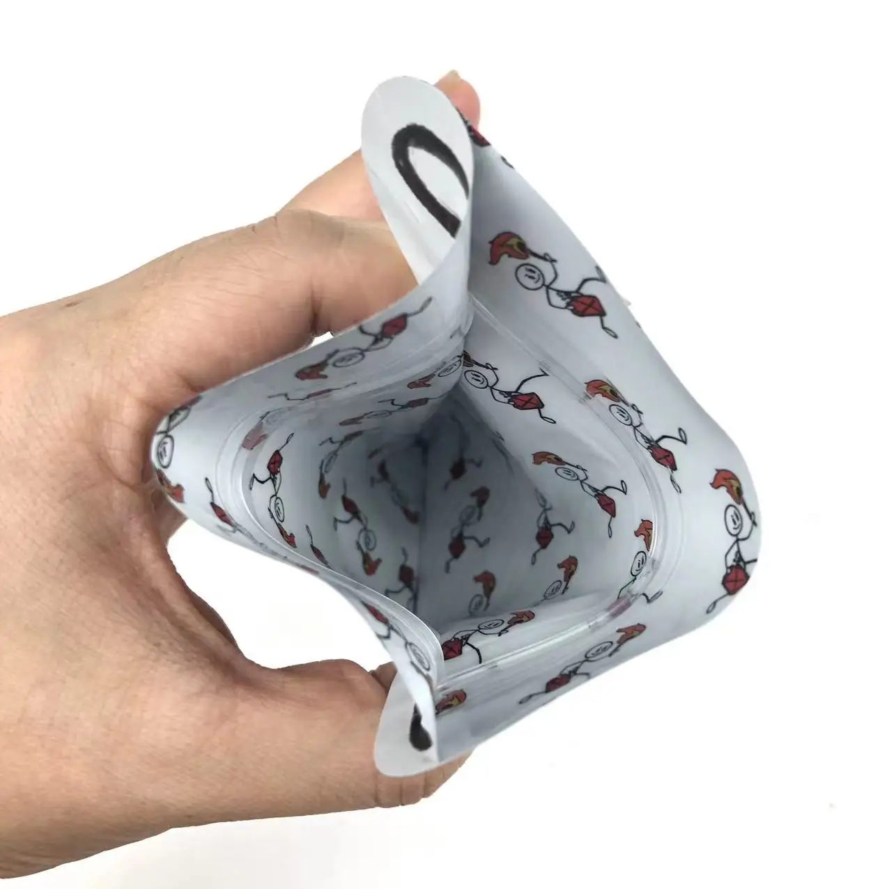 3.5g 7g 14g Special Shape Bags Custom Printed Hologram Mylar Bags ...