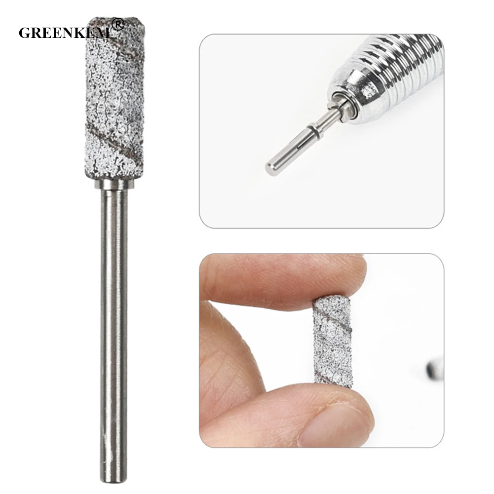 New 3.1MM Pink Mini Mandrel Nail Polish Tool 3/32" Tungsten Steel Nail Drill Bits Small Nail ...