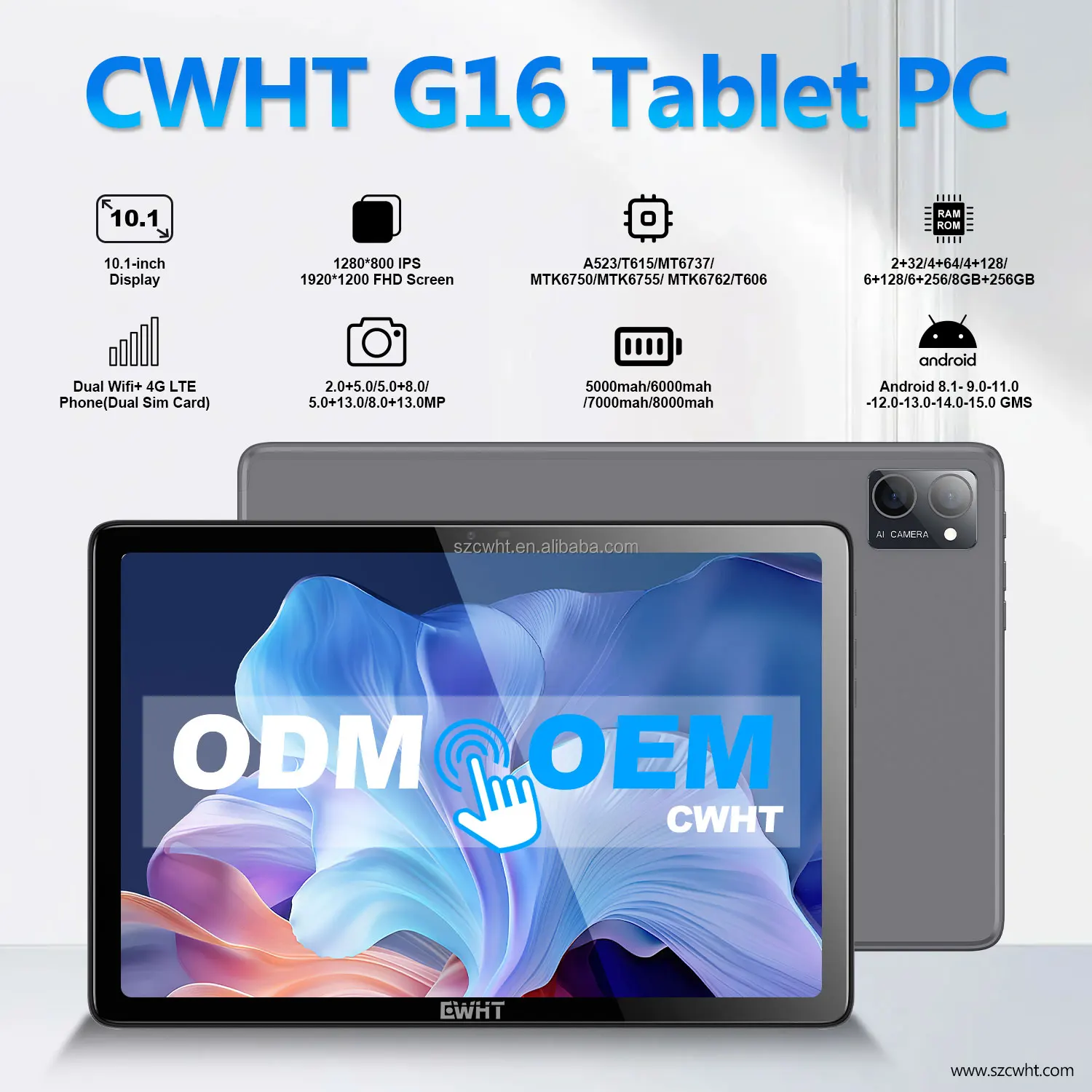 Android 10 Tablet PC with Keyboard and Pen - 18GB+256GB
