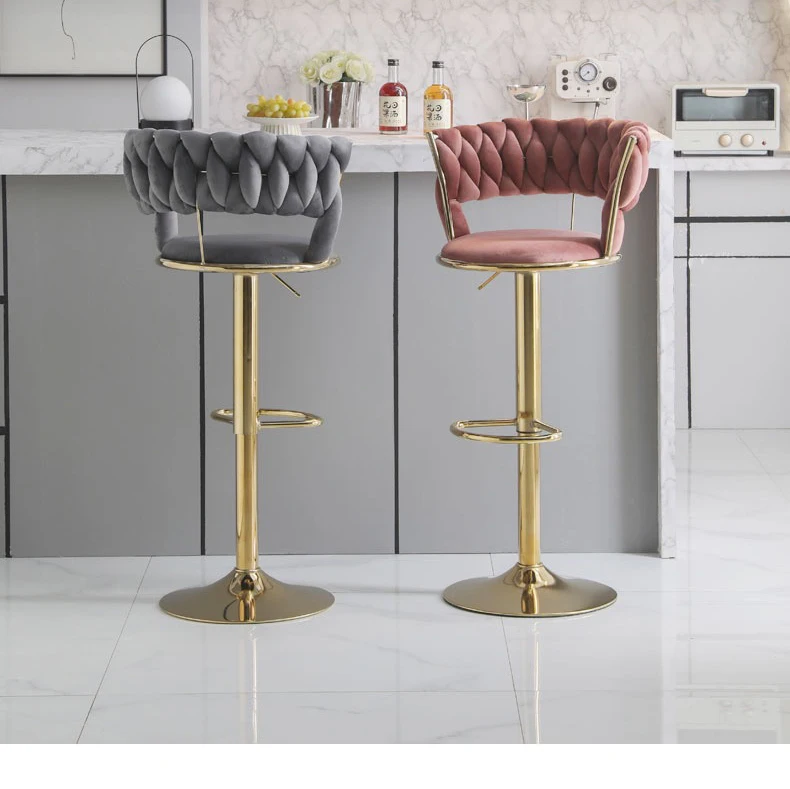 DD2122 Kitchen Counter Bar Stools Modern Pu Leather Swivel Adjustable ...
