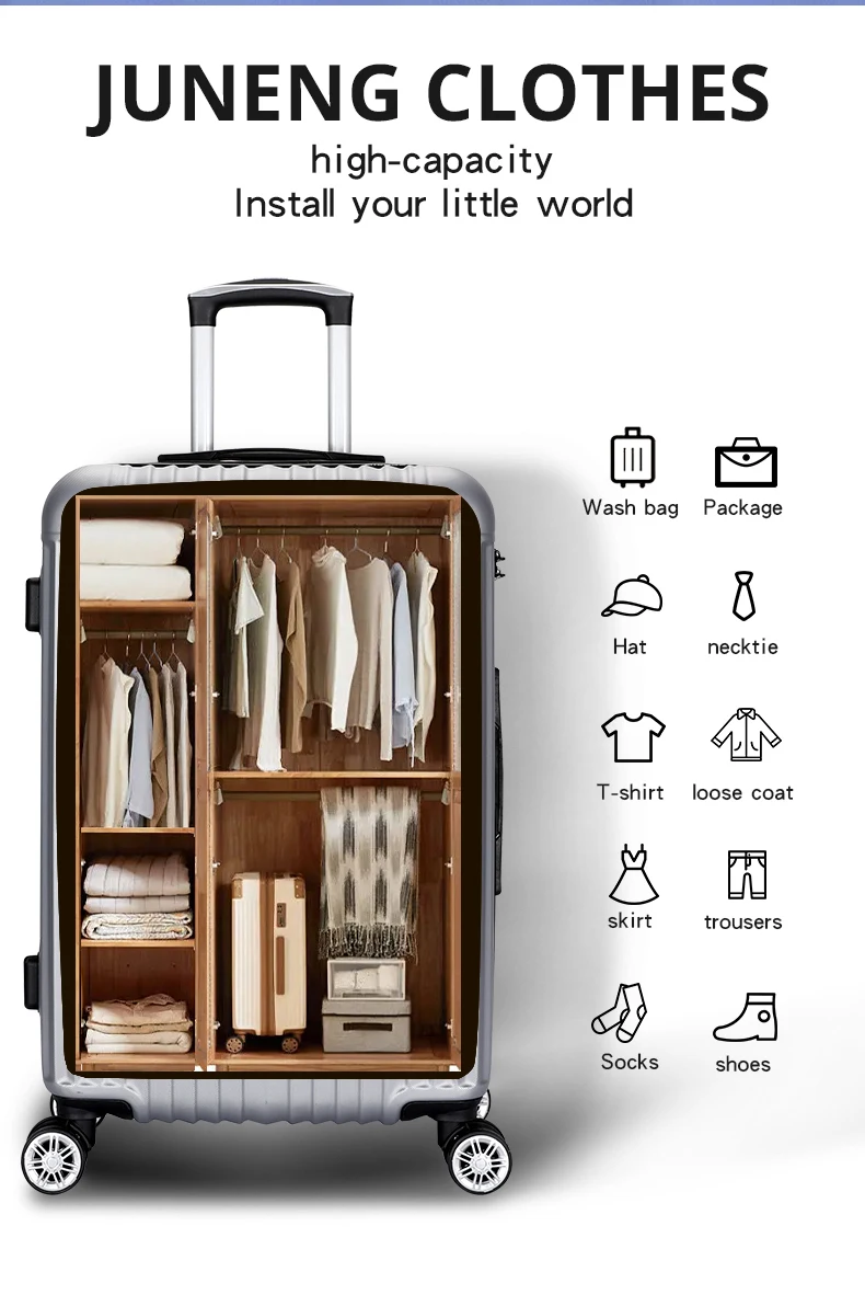 Traveling Luggage And Wholesaler Valise Abs Suitcase For Unisex - Buy ...