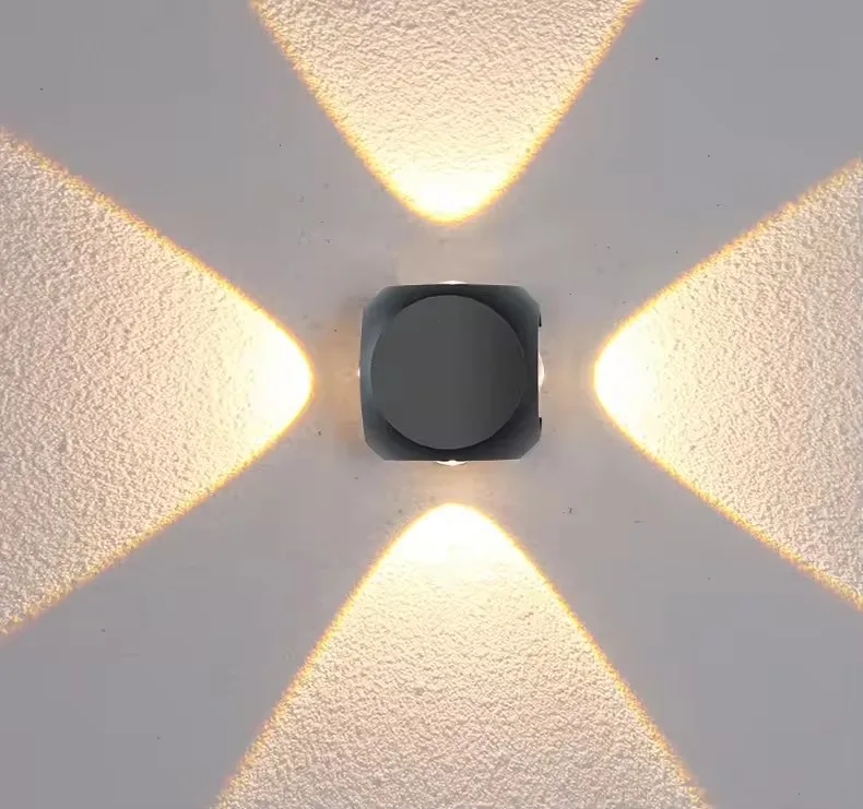 4 Way up Down 4x1W COB LED Outdoor Waterproof IP65 Exterior Wall Light ...