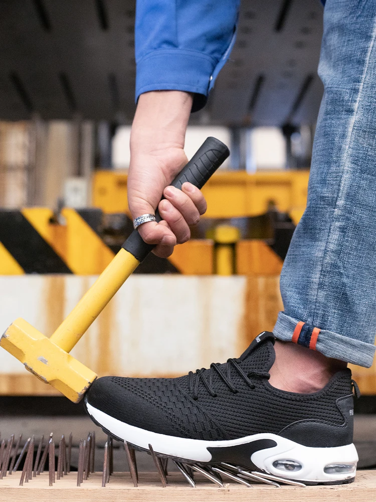 Non-slip Anti-smash Anti-stab Unisex Work Shoes Men Indestructible ...