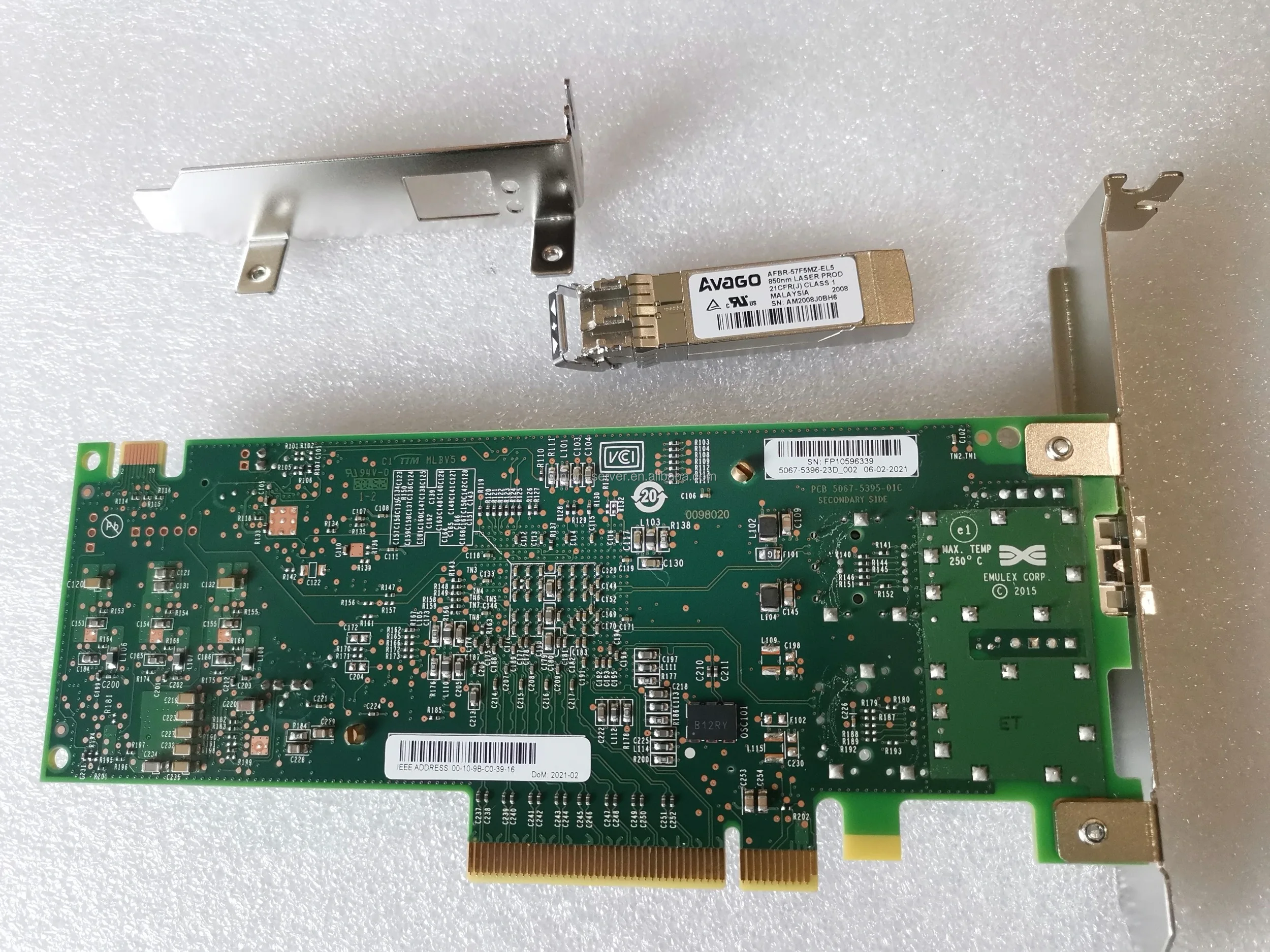 For Dell Emulex Lpe31000-m6-d Low Profile Single Port 16gb Fibre ...