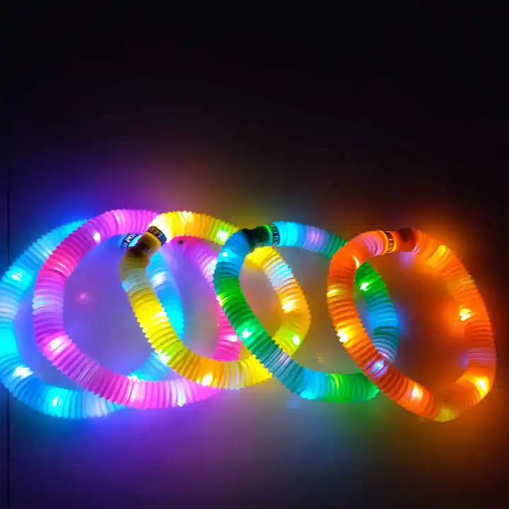 Jumbo Light Up Pop Tubes Fidget Toys Led Glow Tubes Sensory Toys In The ...