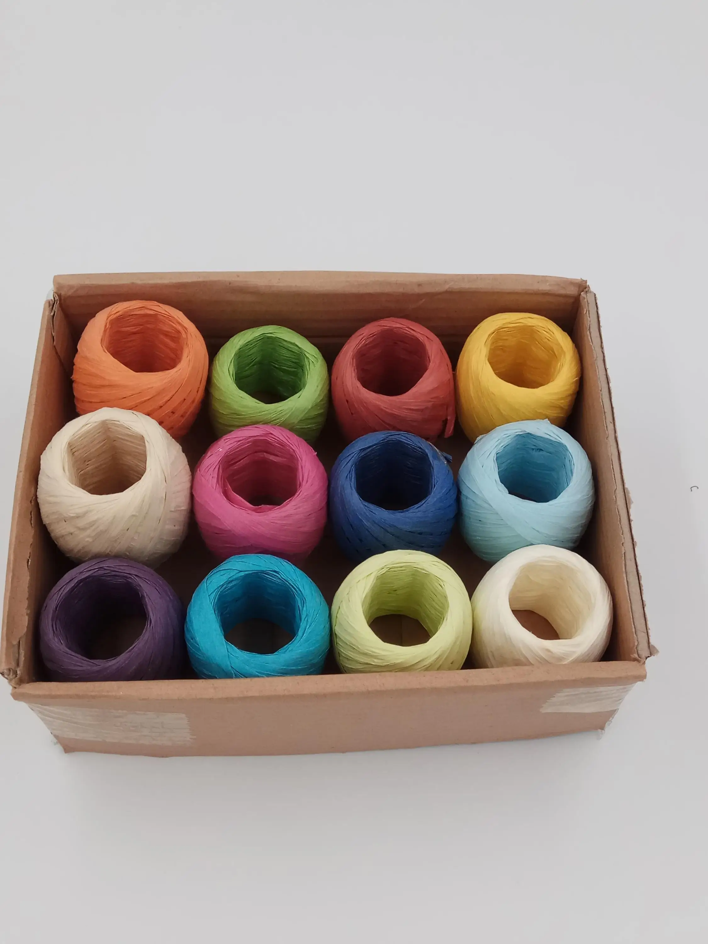 Wholesale 200m Natural Paper Raffia Ribbon Roll Raffia Yarn For Diy ...