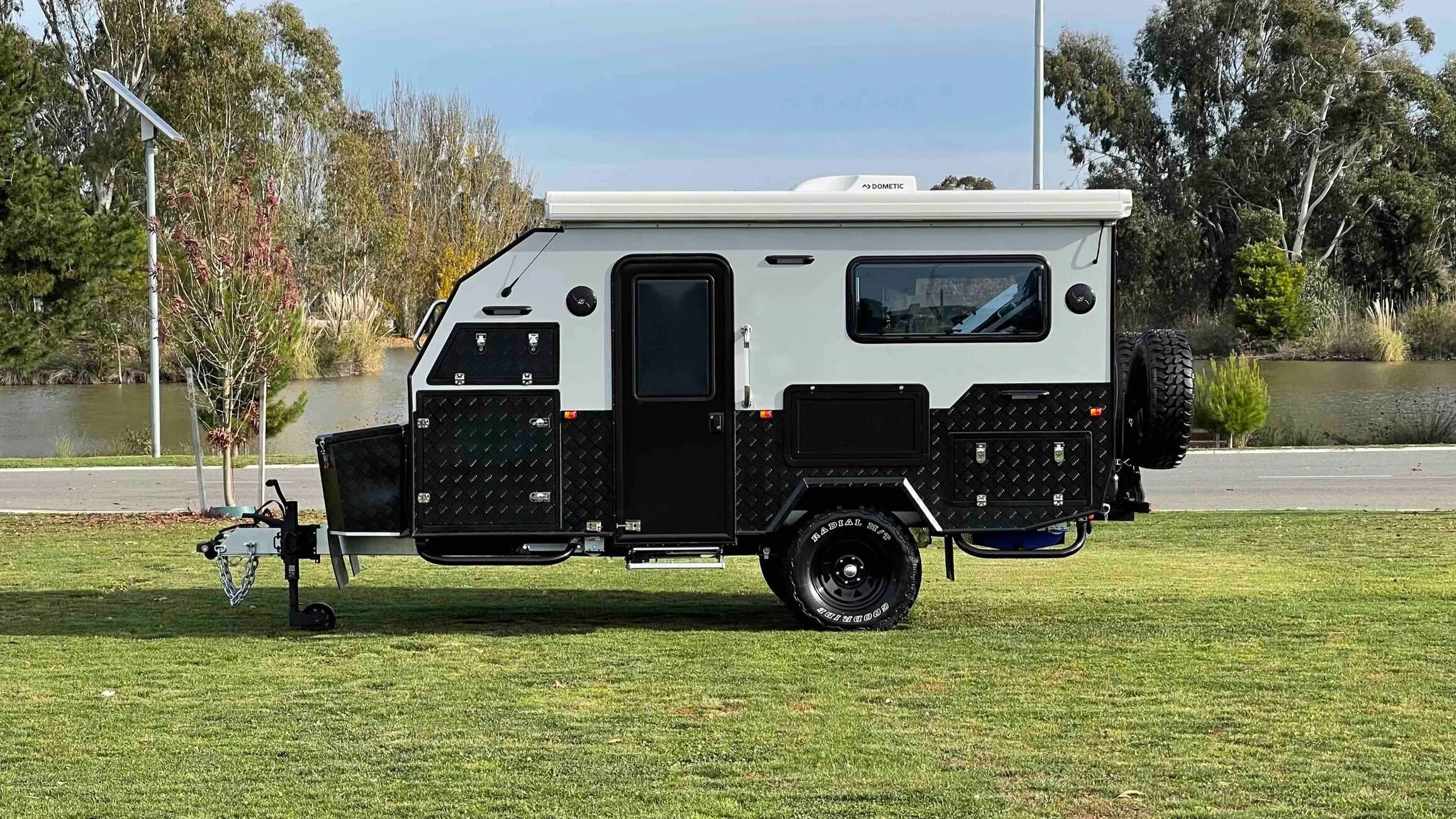 13ft comfort Off-road Hybrid Caravan Pop Top Camper Trailer with ...