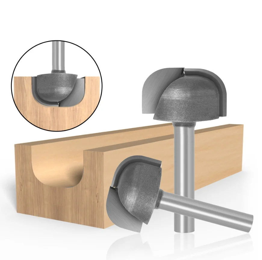 6shank Double Arc Round Bottom Cutter Slotting Bit Woodworking Scraper ...