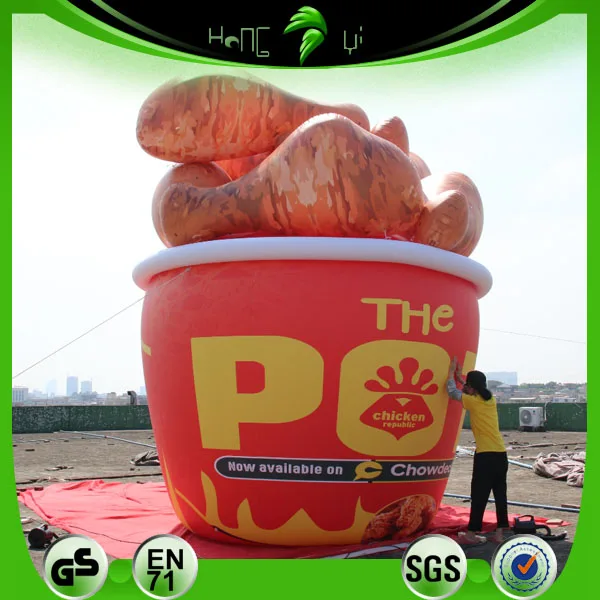 Giant Inflatable Food Bucket Model - Perfect for Advertising