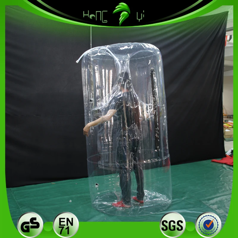 Air Tube Toys - Custom Inflation Bandage Clear Pillar Costume