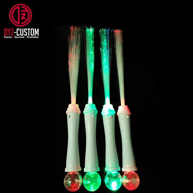 Light Up Fiber Optic Stick Wands Plastic Led Fiber Optic Stick With ...