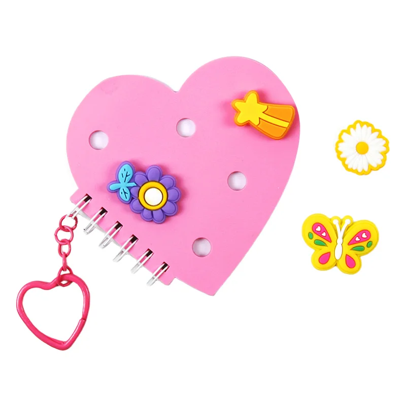Cute Girls' Heart-Shaped Spiral Notebook Set 3 Mini Journal Daily ...