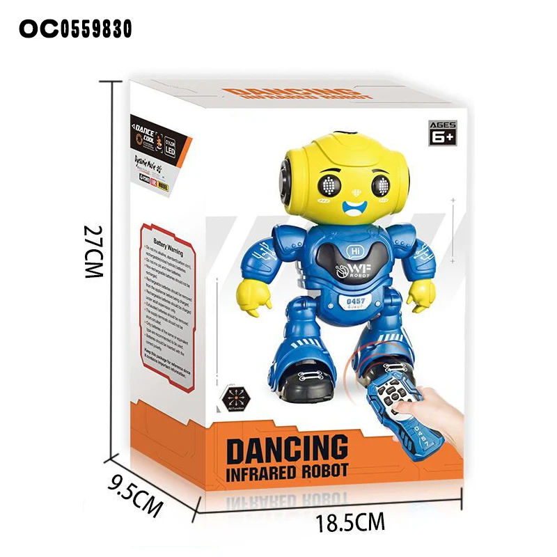 Kids Intelligent Rc Remote Control Dancing Robot Toys With Infrared Ray ...